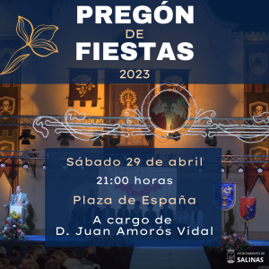 Pregón de Fiestas 2023 | Ayuntamiento de Salinas